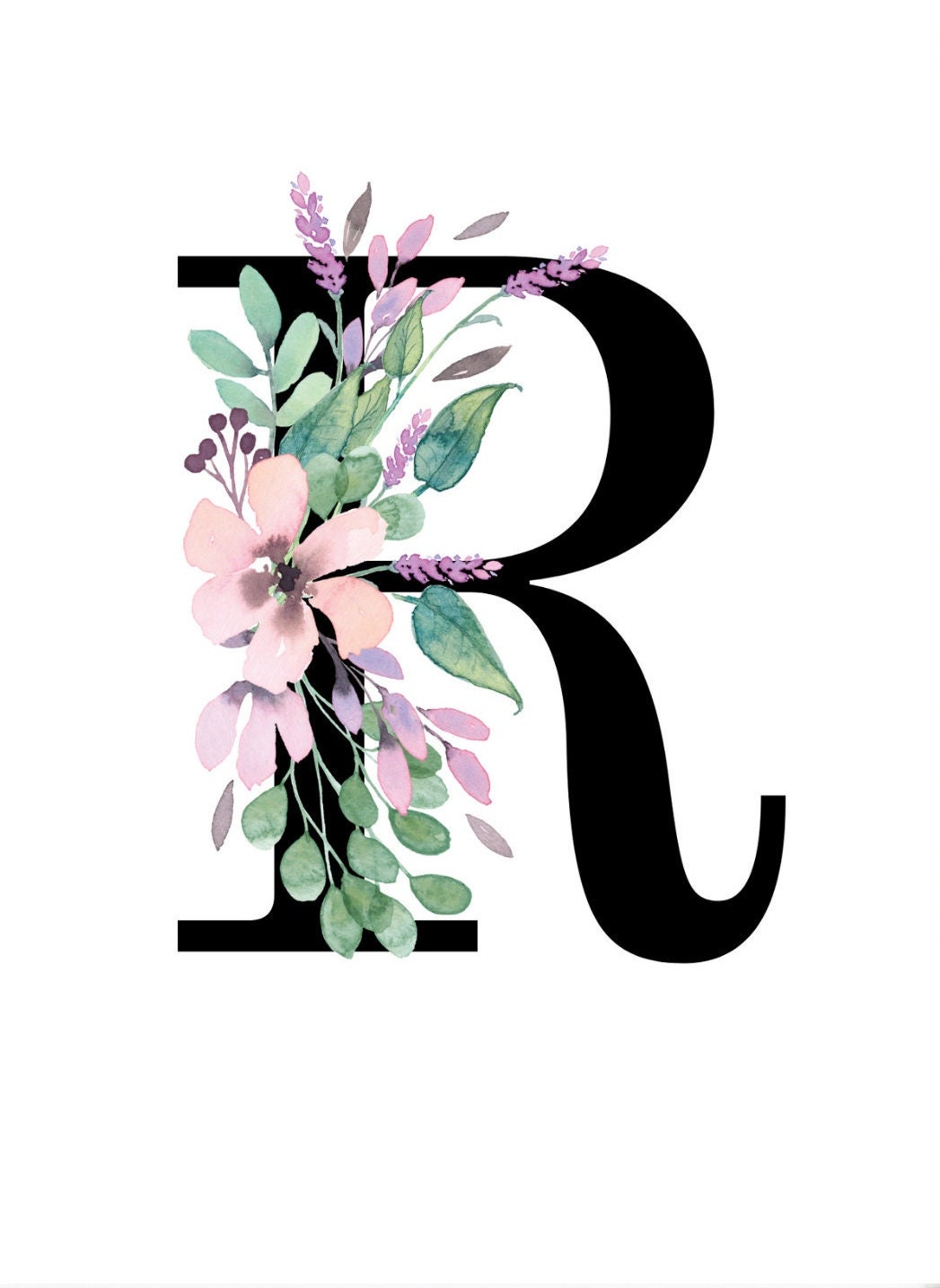 DIGITAL DOWNLOAD LETTER R Alphabet Initial Letter Home Wall - Etsy
