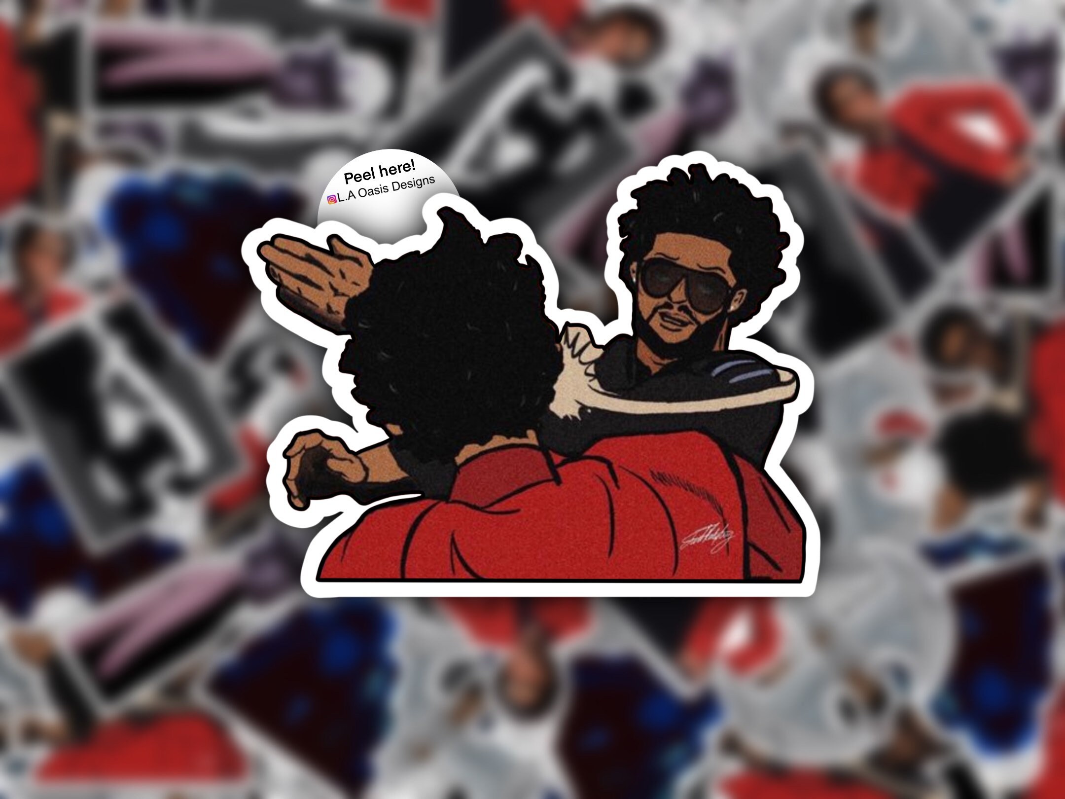 The Weeknd Sticker Collection w/ FREE sticker until SEPT. | Etsy