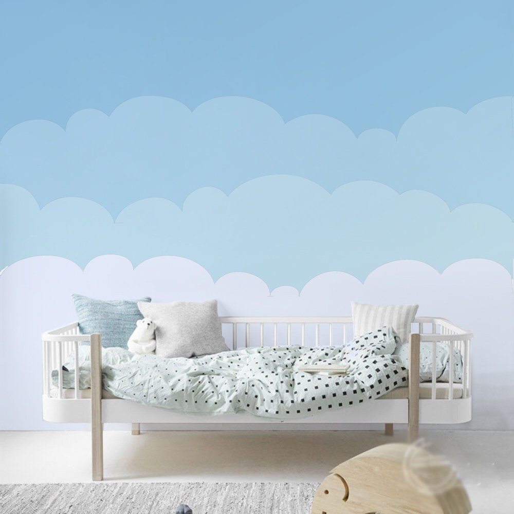 DIY Mountain Accent Wall Pattern Kit Mountain Silhouette for Kids ...