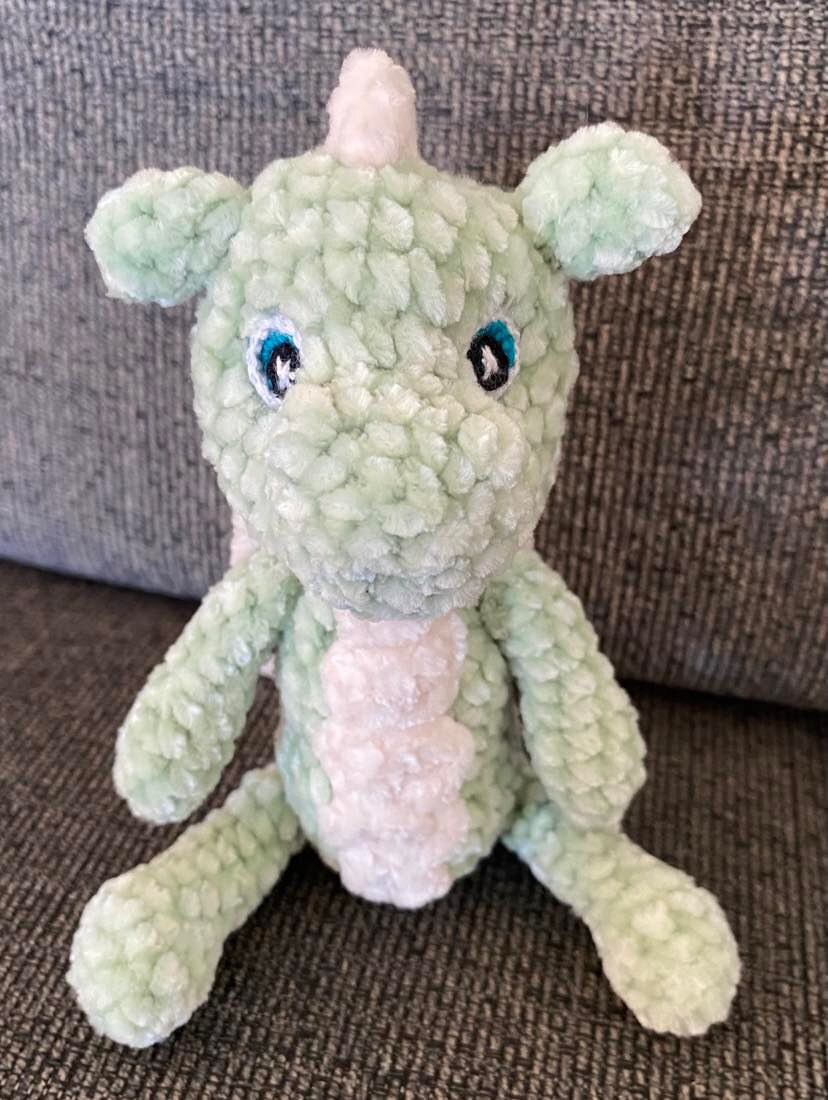 Dragon Pacifier Holder Crochet Pattern/ Crochet Pattern of a Dragon ...