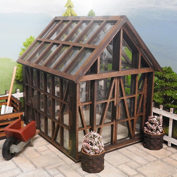 Miniature Greenhouse - Etsy