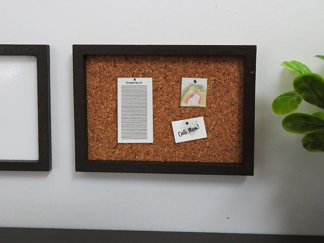 Miniature Framed Cork Board in 3 Sizes for Dollhouses and Diorama ...
