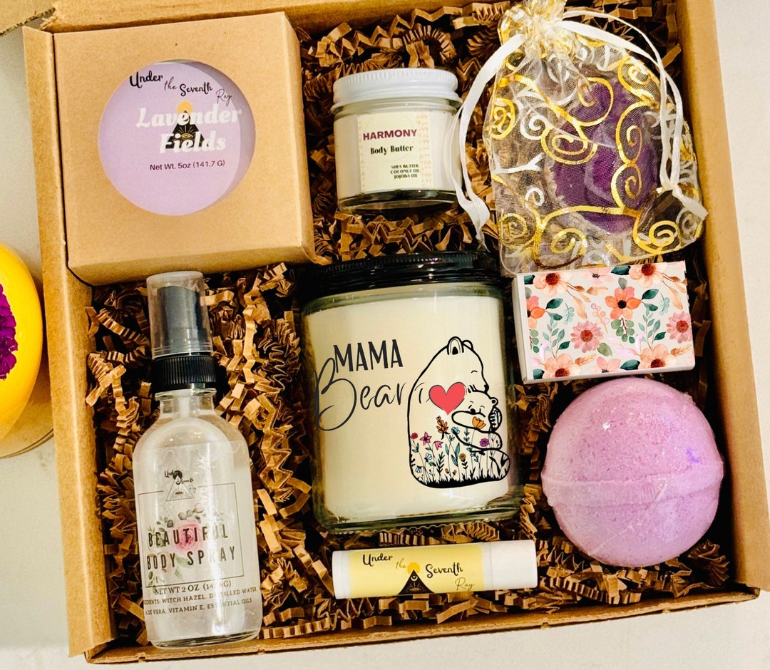 New Mom Spa Gift Box - Mama Gift Set - Mom Candle - Gift for Mom ...