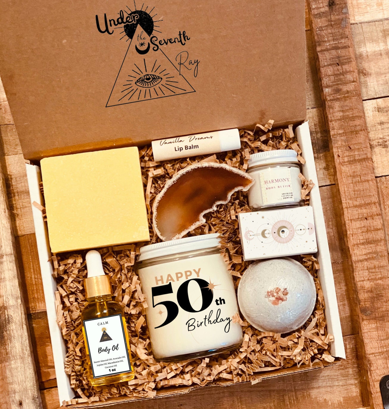 Happy 50th Birthday Spa Gift Box For Women 50th Birthday | Etsy
