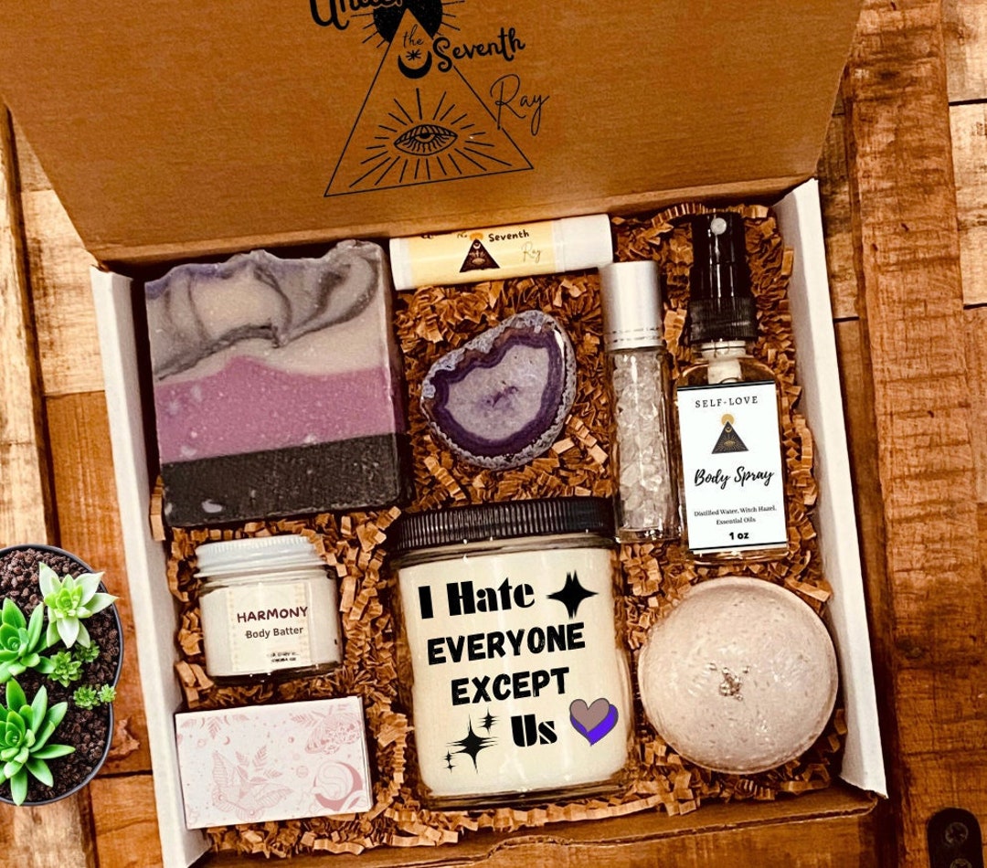 Friendship Spa Gift Set I Hate Everyone Except for Us Gift Box Birthday ...
