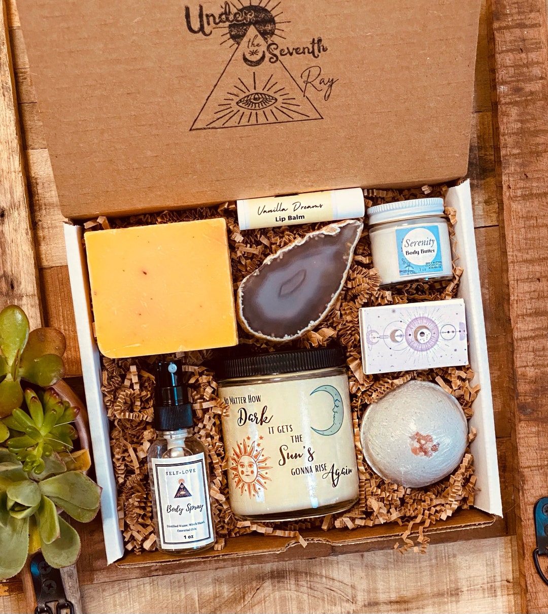 Stress Relief Care Package, Relaxation Self Care Gift Box for Friend ...