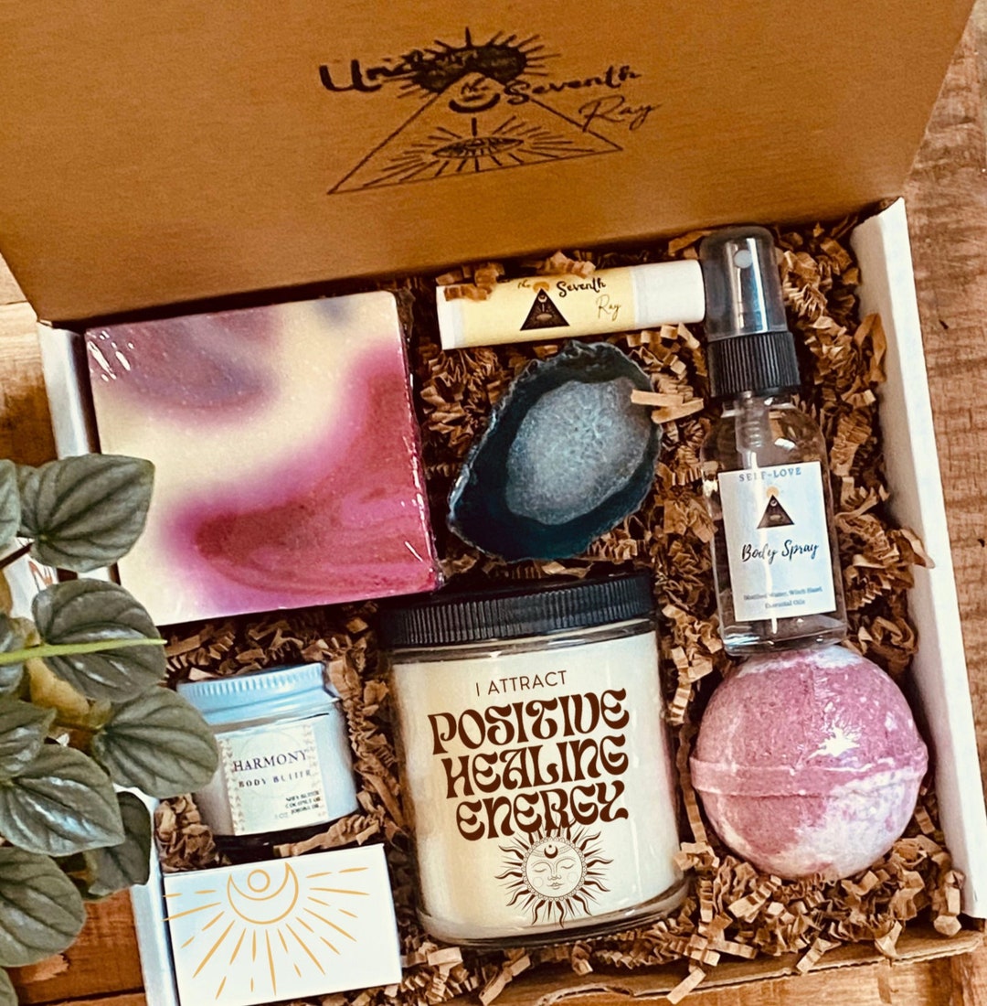 Stress Relief Care Package, Relaxation Self Care Gift Box for Friend ...