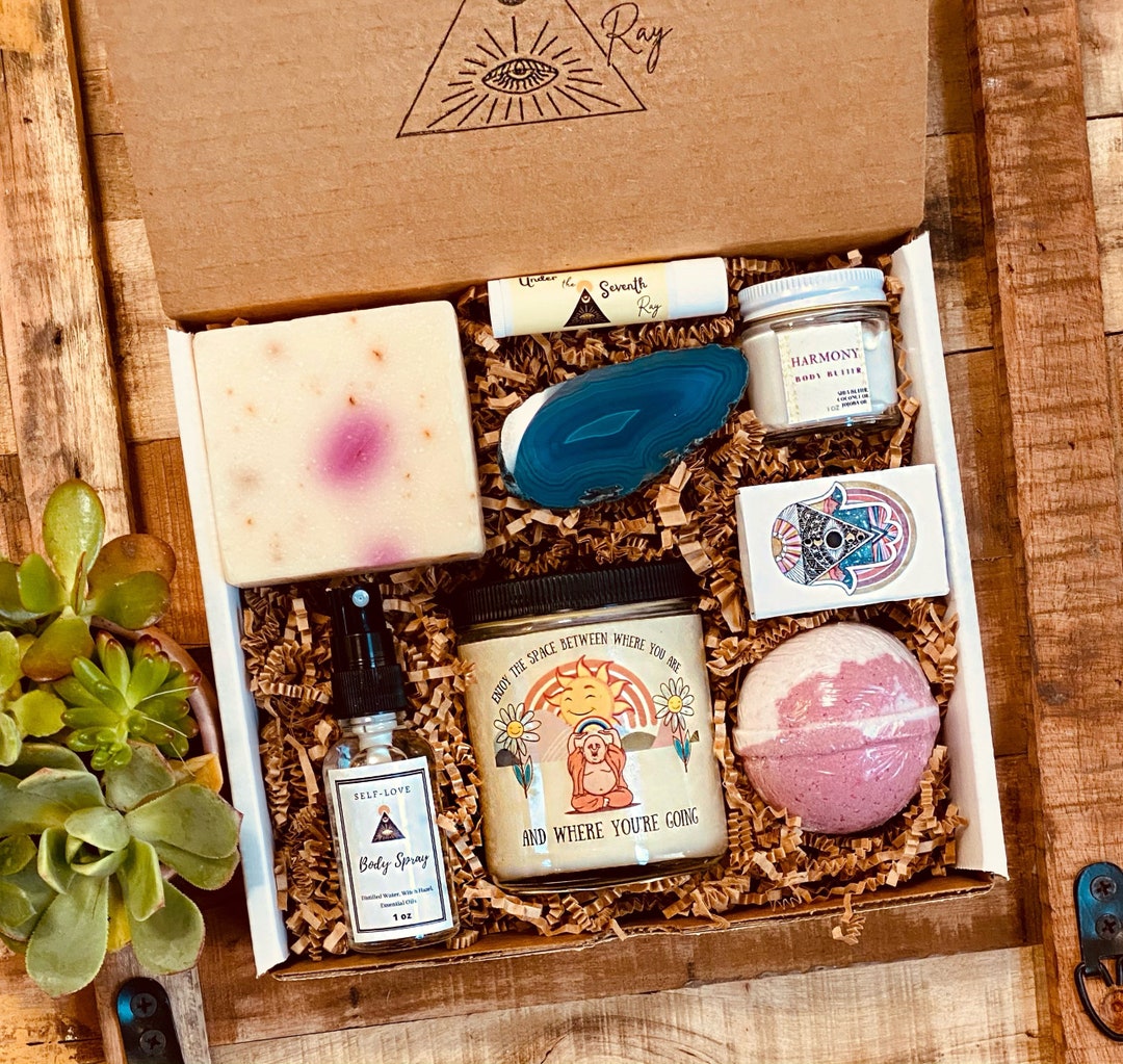 Mediation Spa Gift Box - Mindfulness Gift Box, Stress Relief Box ...