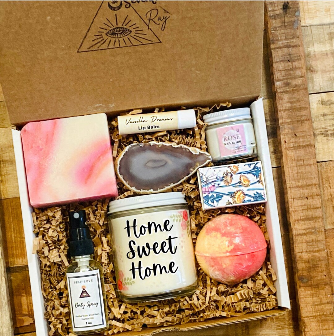New Home Gift Box, Housewarming Gift Basket, Home Sweet Home, New Home ...