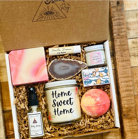 New Home Gift Box Housewarming Gift Basket Home Sweet Home - Etsy