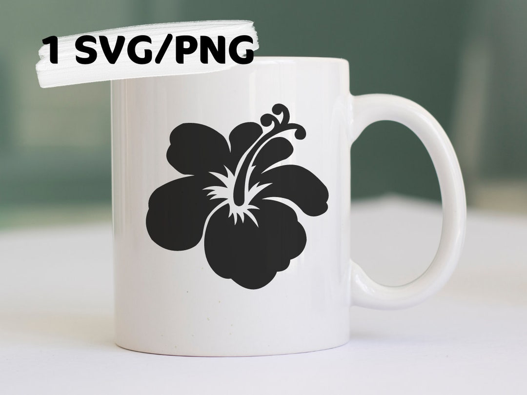 Hibiscus Flower SVG and Png: Tropical Elegance for DIY Crafts ...