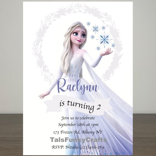 Frozen 2 Invitation Frozen 2 Horse Invite Modern Frozen - Etsy