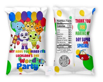 Word Party Chip Bags - Etsy