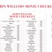 Robin Williams Movie Checklist - PDF Printable - Etsy