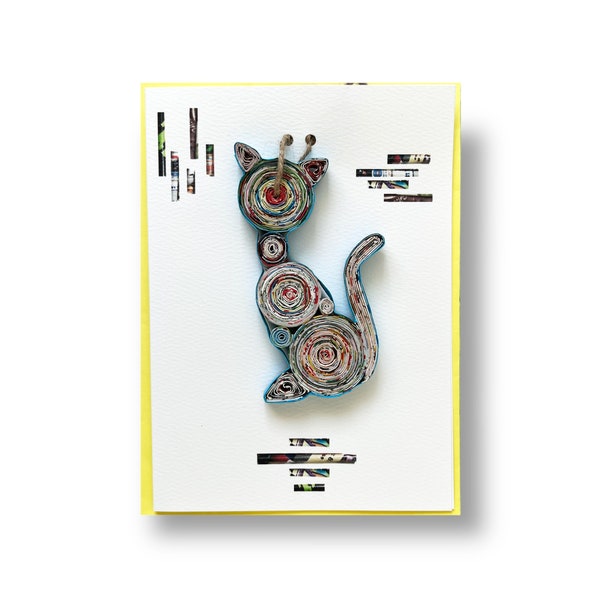 Paper Quilling Cat - Etsy