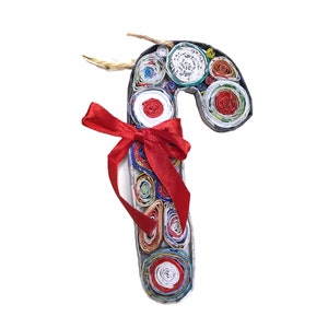 Handmade Christmas Quilled Ornament, Upcycled Paper Tree Decorative ...