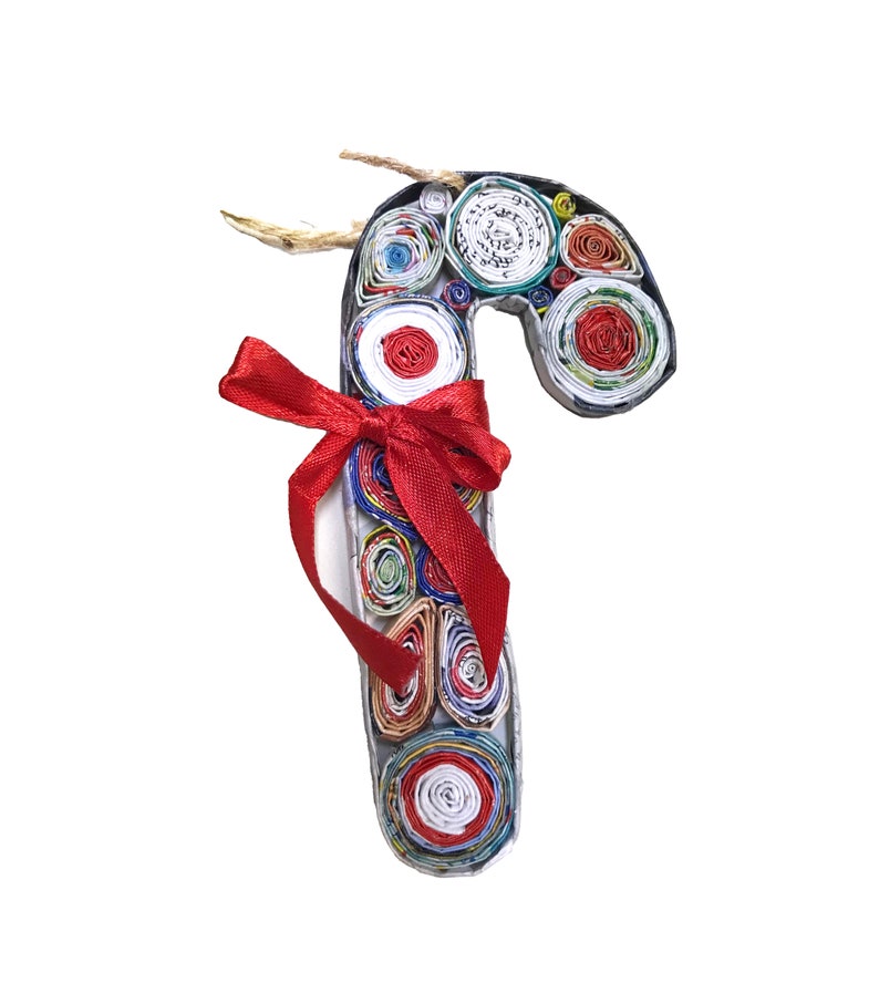 Handmade Christmas Quilled Ornament, Upcycled Paper Tree Decorative ...