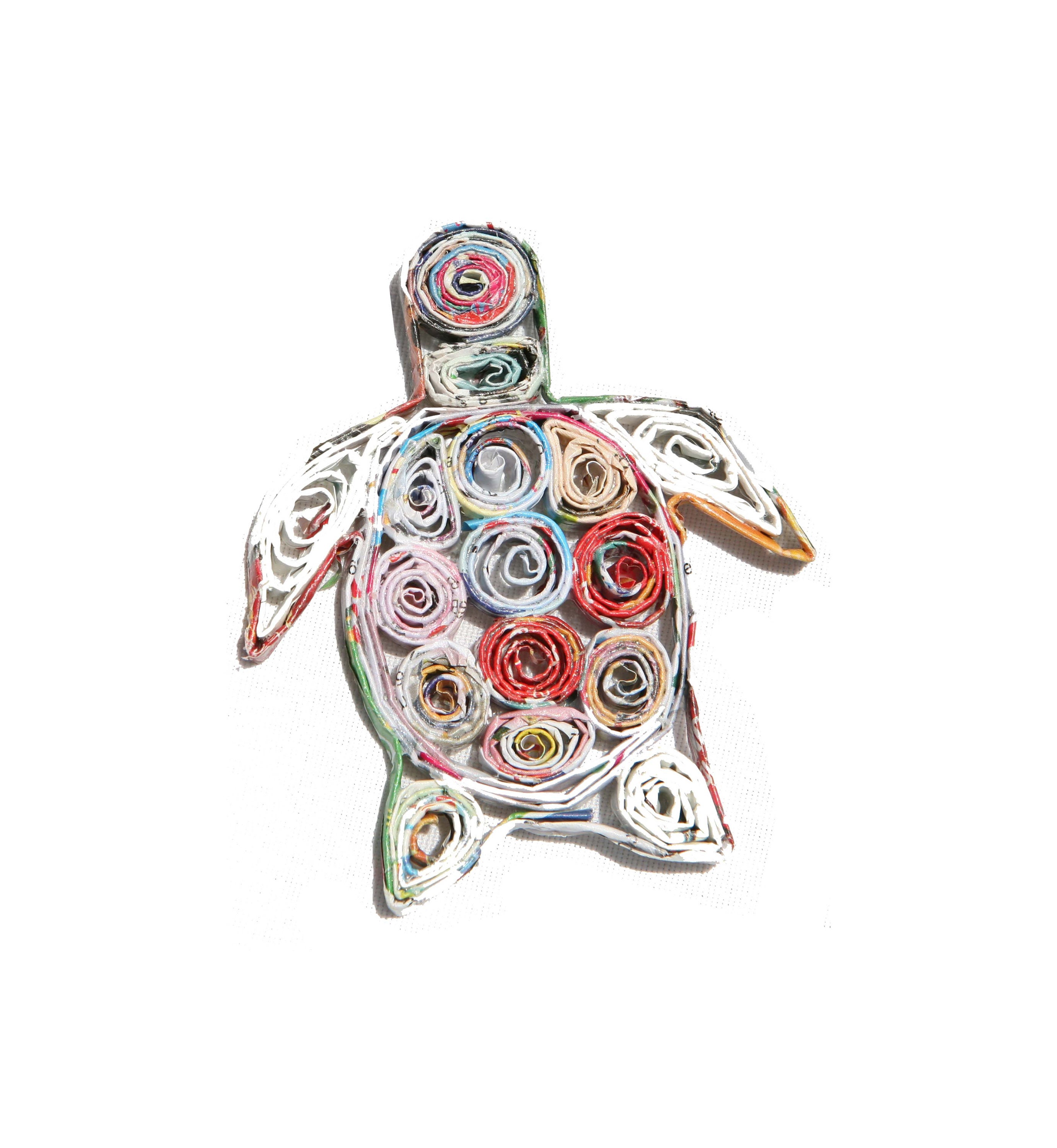 Quilling Turtle Paper Ornament, Sustainable Gift Handmade With Recycled ...