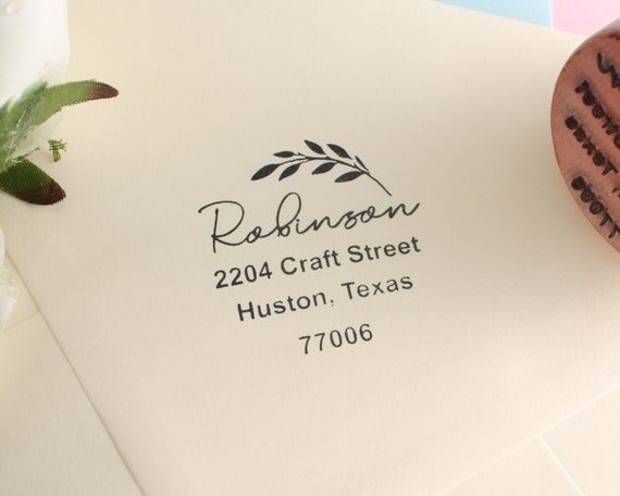 Custom Address Ink Stamp style 2/personalised Ink Stamp - Etsy