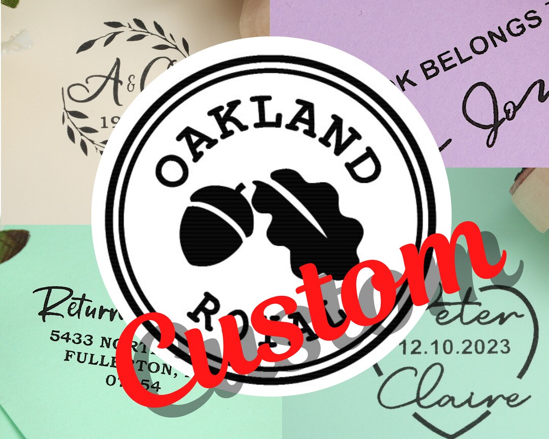 Bespoke Custom Ink Stamp/personalized Stamp - Etsy