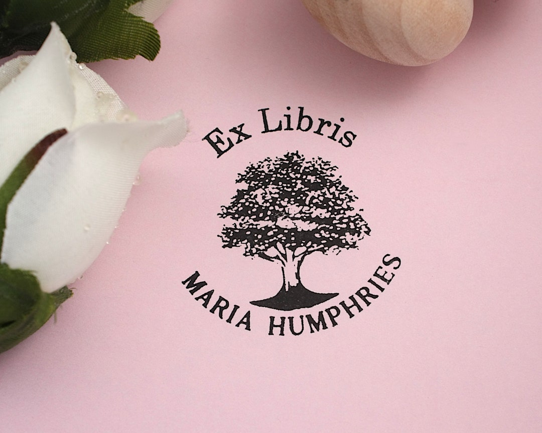 Custom Ex Libris Library Book Stamp (style 2) - Etsy