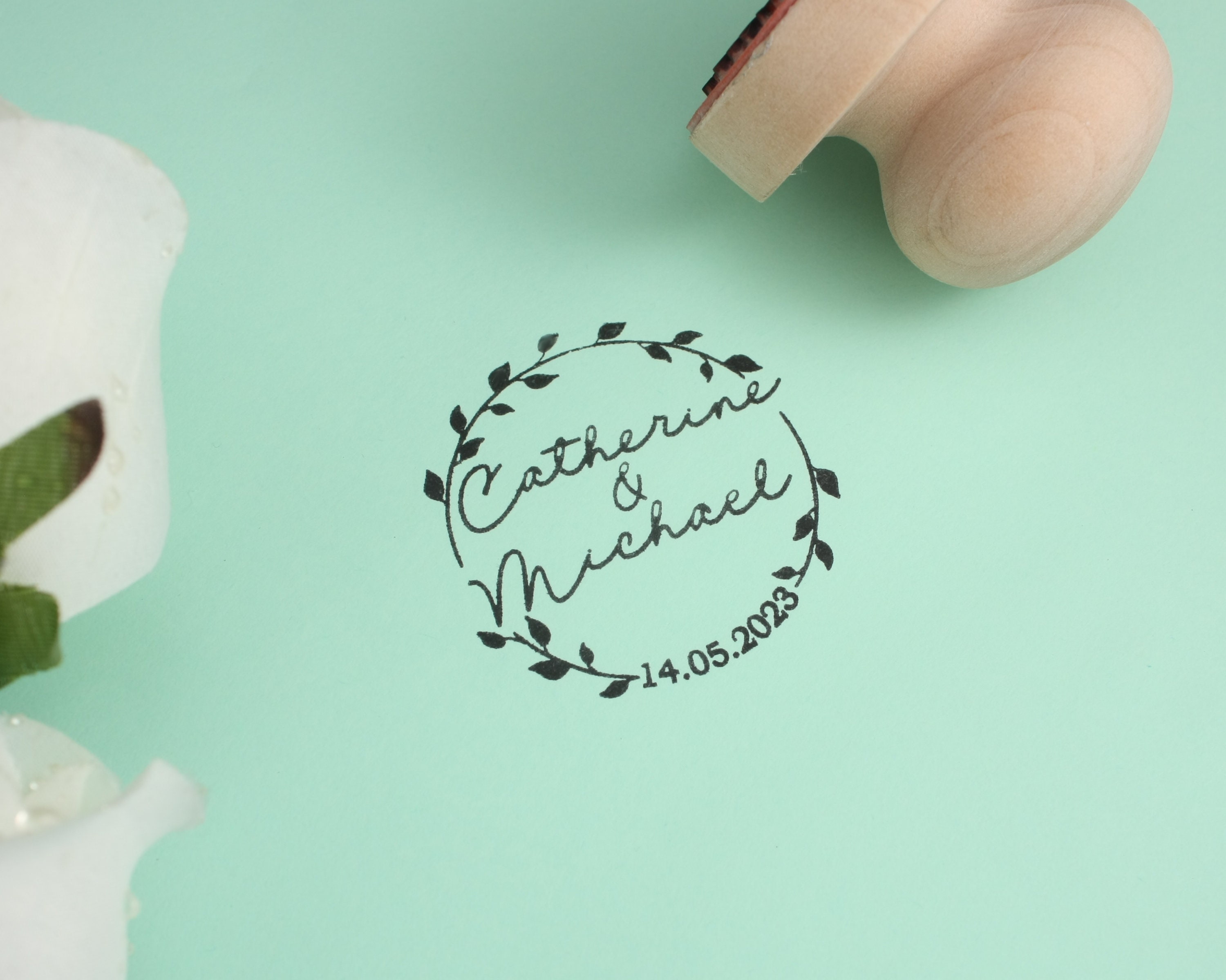 Custom Wedding Ink Stamp style 2/personalised Ink Stamp - Etsy