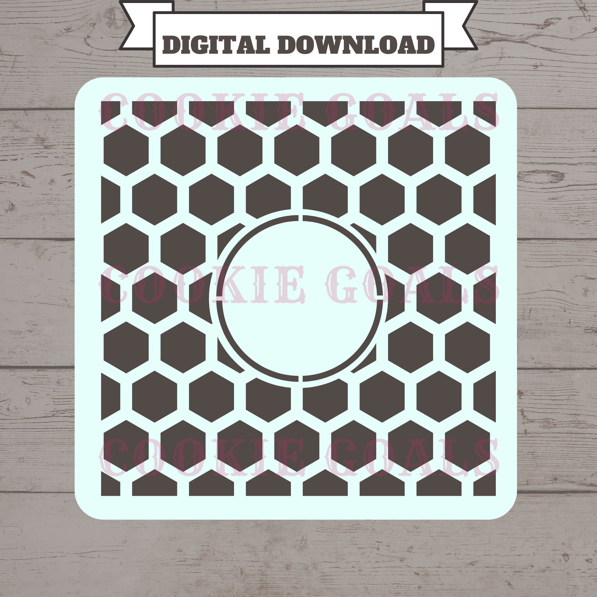 Monogram Cookie Stencil