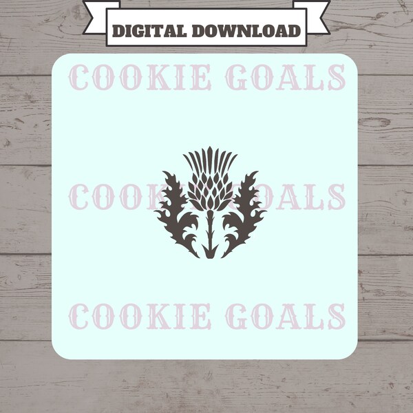 Scottish Thistle Stencils - Etsy