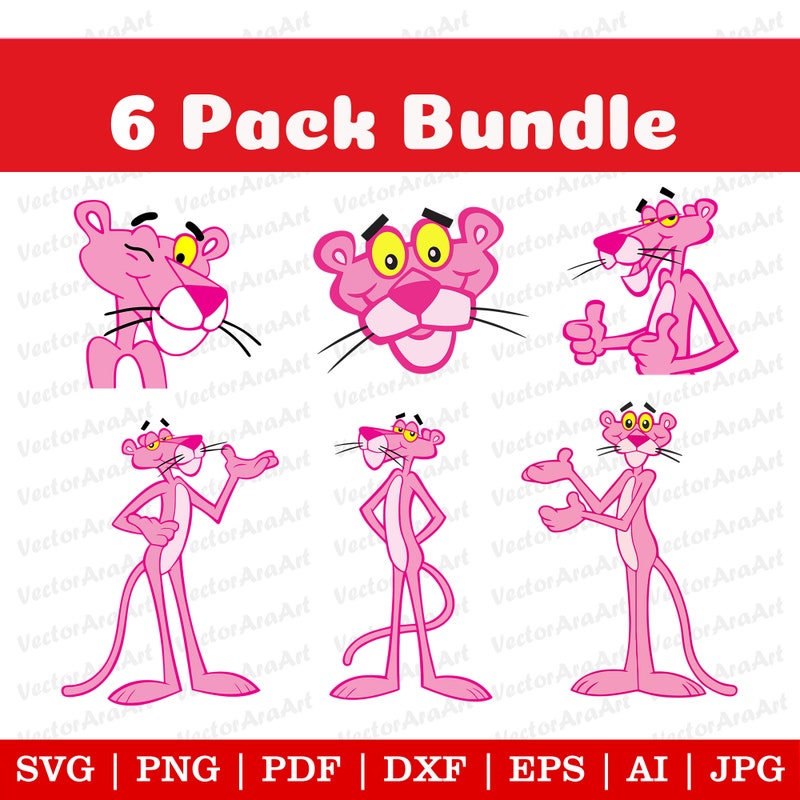 Pink Panther Birthday Png - Etsy