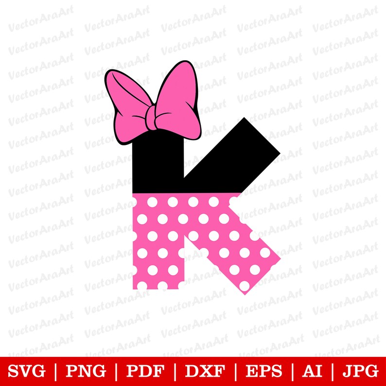 Alphabet Letters A-Z Svg Birthday Svg Letters Minnie Minnie | Etsy Canada