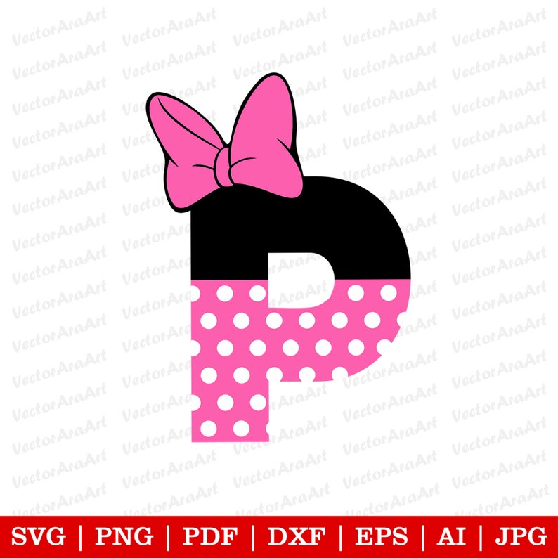 Alphabet Letters A-Z Svg Birthday Svg Letters Minnie Minnie | Etsy Canada