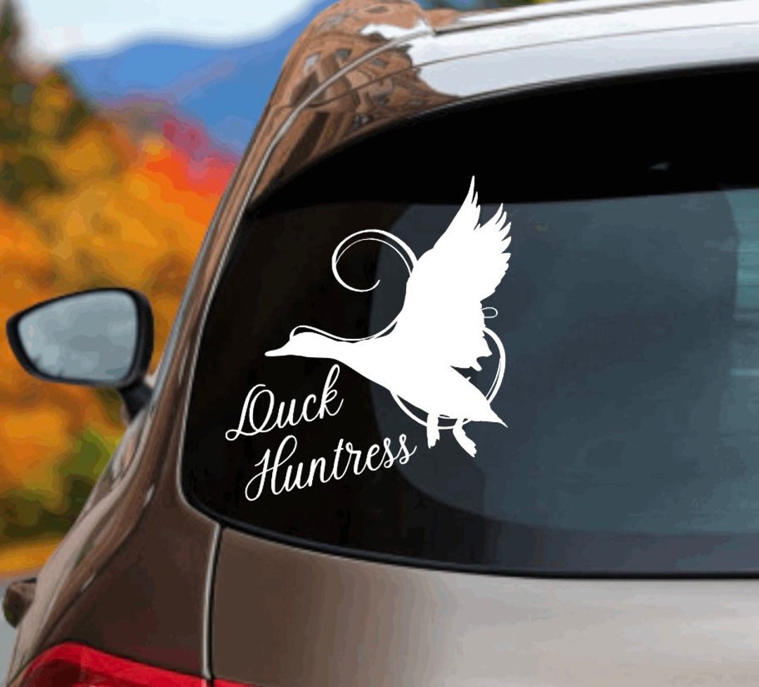 Duck Huntress Window Decal - Etsy