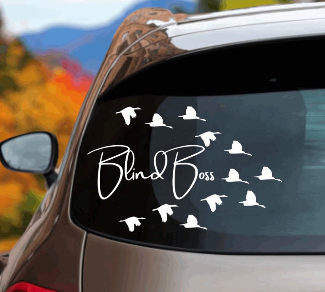 Blind Boss Hunting Window Decal - Etsy