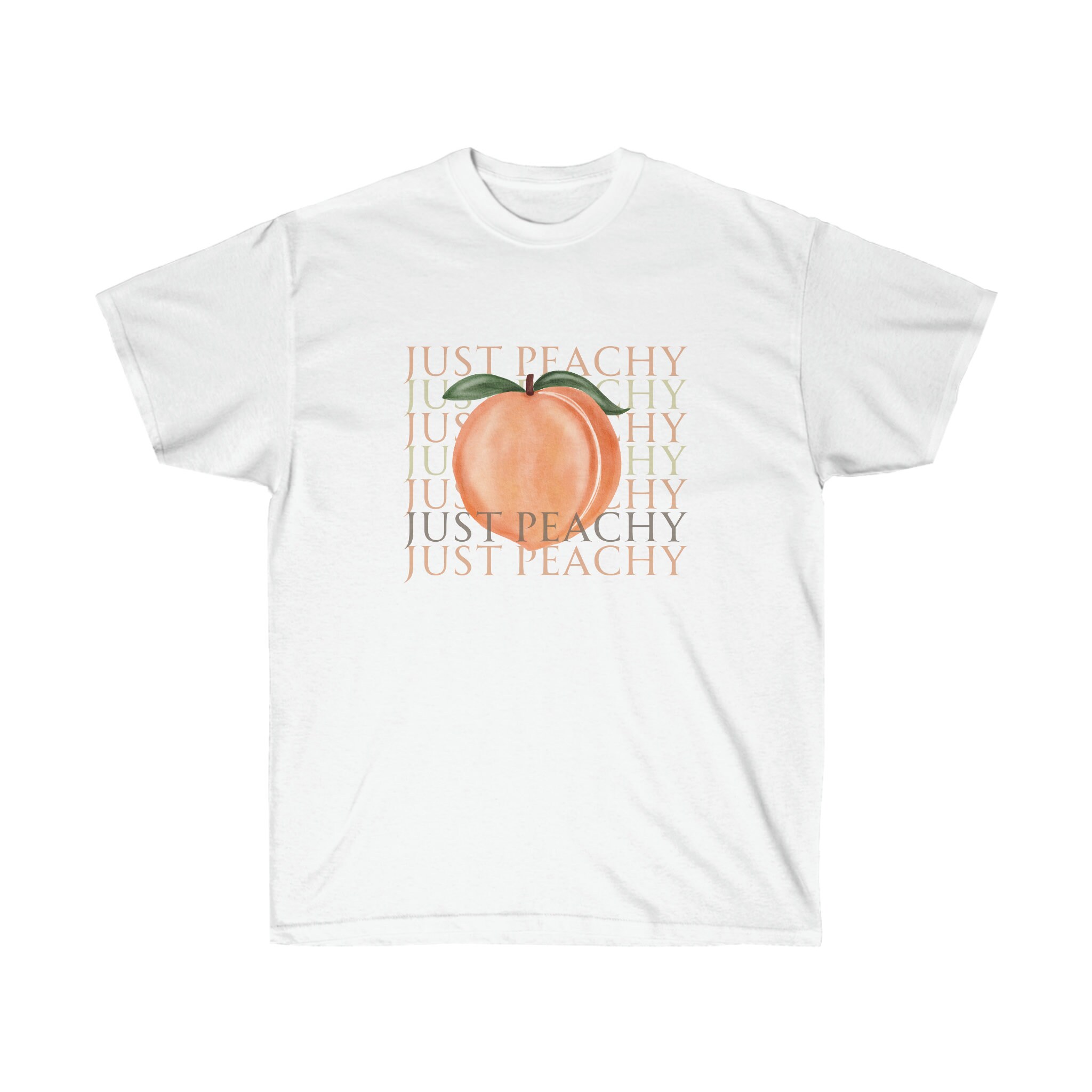 Just Peachy Shirt, Peaches Tshirt, Peach Tee, Peach Graphic Tee ...