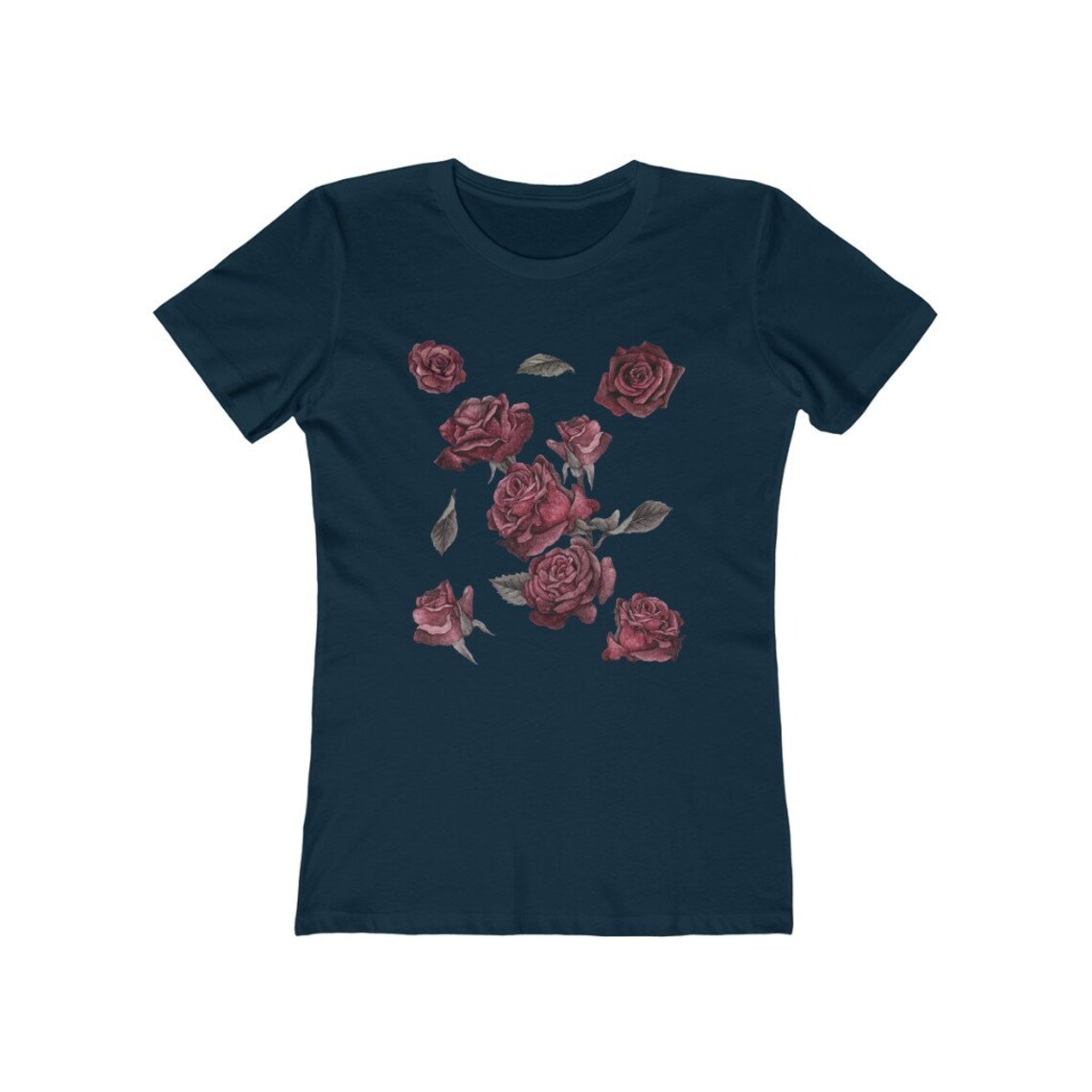 Rose T-shirt Rose Shirt Vintage Rose Shirt Botanical Rose - Etsy