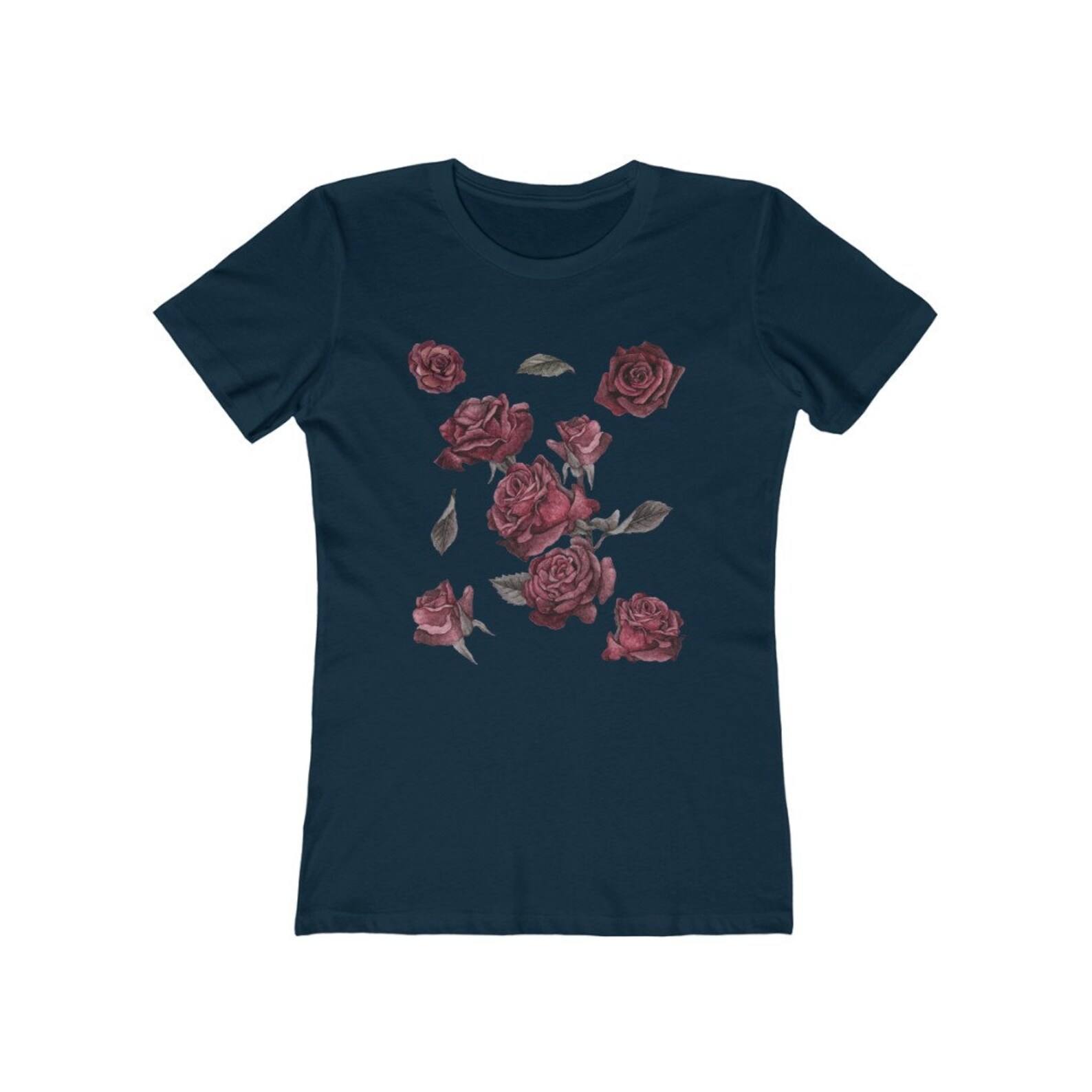 Rose T-shirt Rose Shirt Vintage Rose Shirt Botanical Rose - Etsy