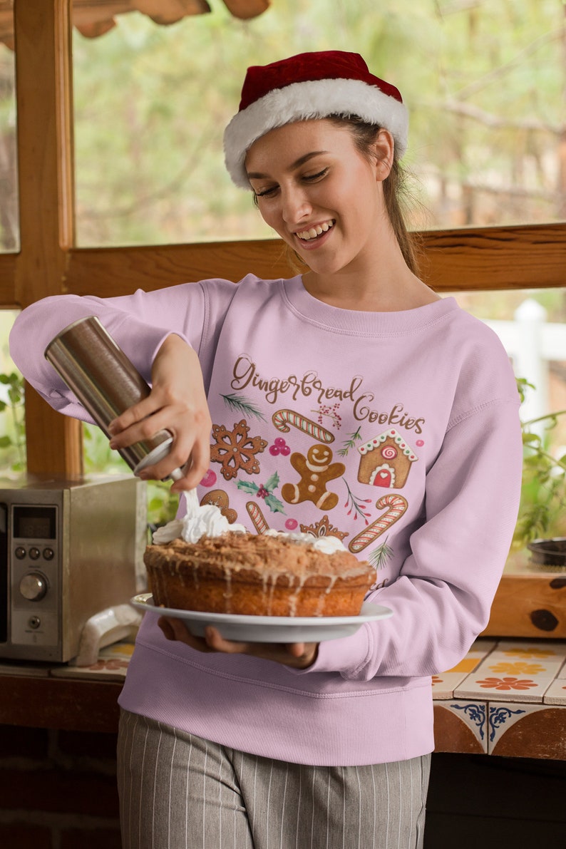 Gingerbread Sweatshirt Gingerbread Sweater Christmas - Etsy