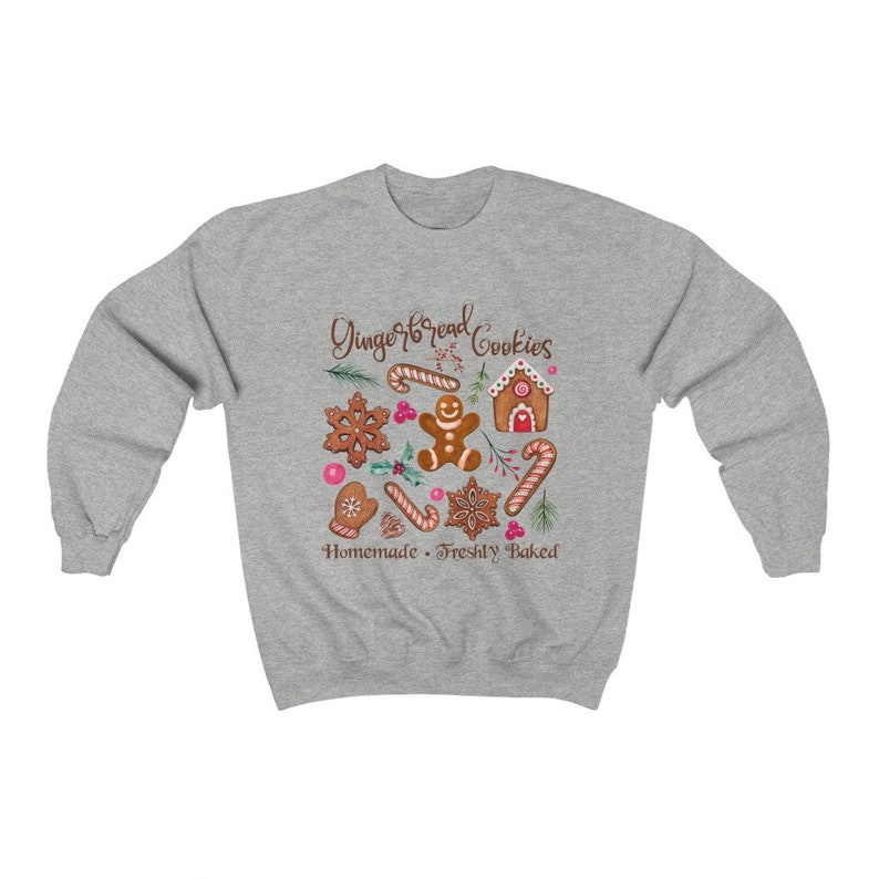 Gingerbread Sweatshirt Gingerbread Sweater Christmas - Etsy