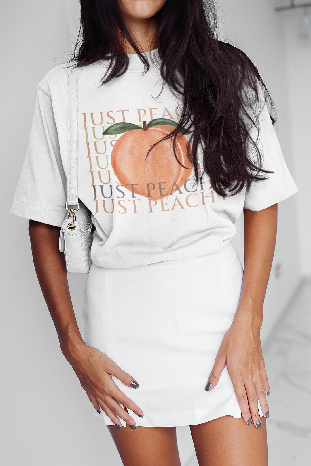 Just Peachy Shirt, Peaches Tshirt, Peach Tee, Peach Graphic Tee ...