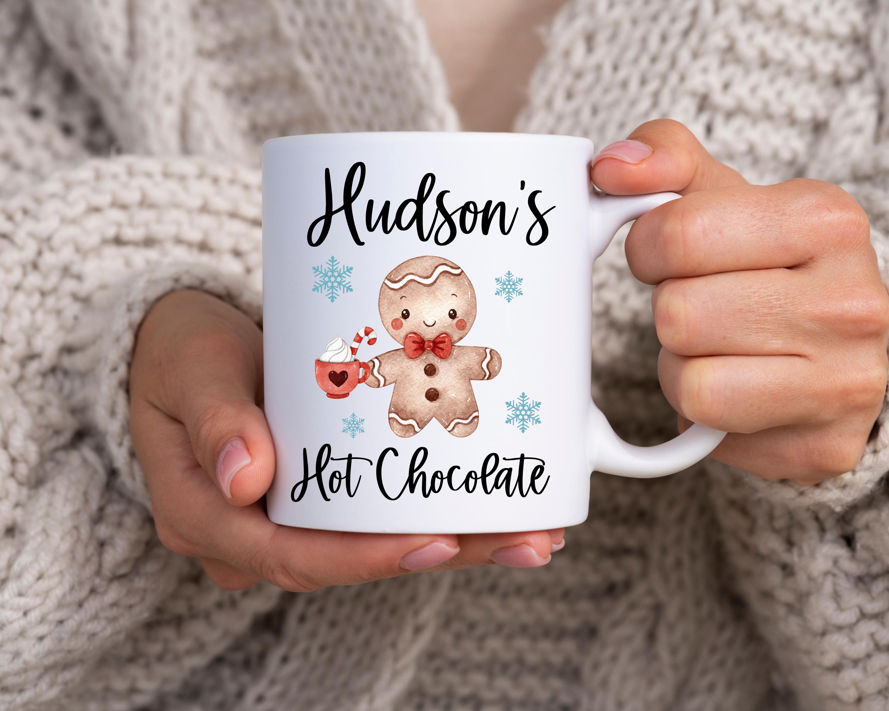 Personalized Kids Hot Chocolate Christmas Mug, Hot Cocoa Custom Name ...