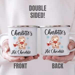 Personalized Kids Hot Chocolate Christmas Mug, Hot Cocoa Custom Name ...