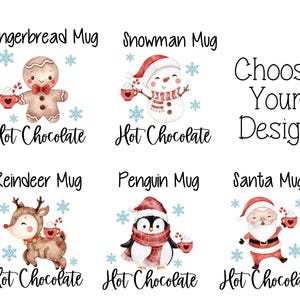 Personalized Kids Hot Chocolate Christmas Mug, Hot Cocoa Custom Name ...