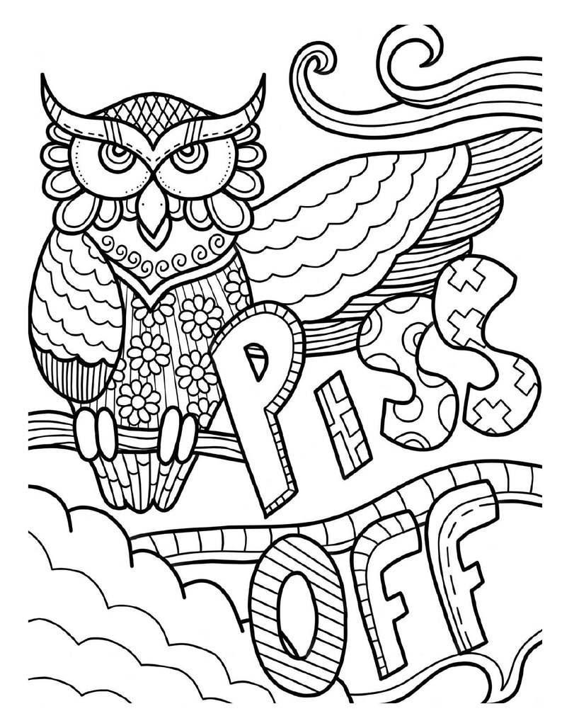 Coloring Pages: Profanity Coloring Book by GBN Publishing Club Adult ...