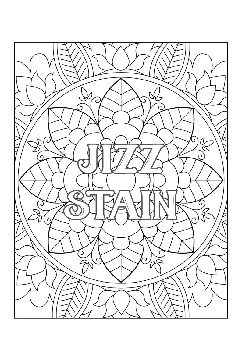 50 Dirty Swear Words Coloring Pages for Adults by GBN Publishing Club ...