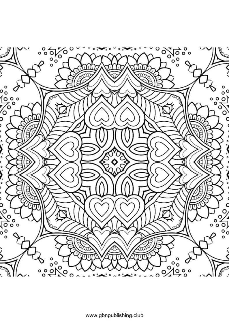 25 Printable Mandala Coloring Pages Bundle 1 - Etsy