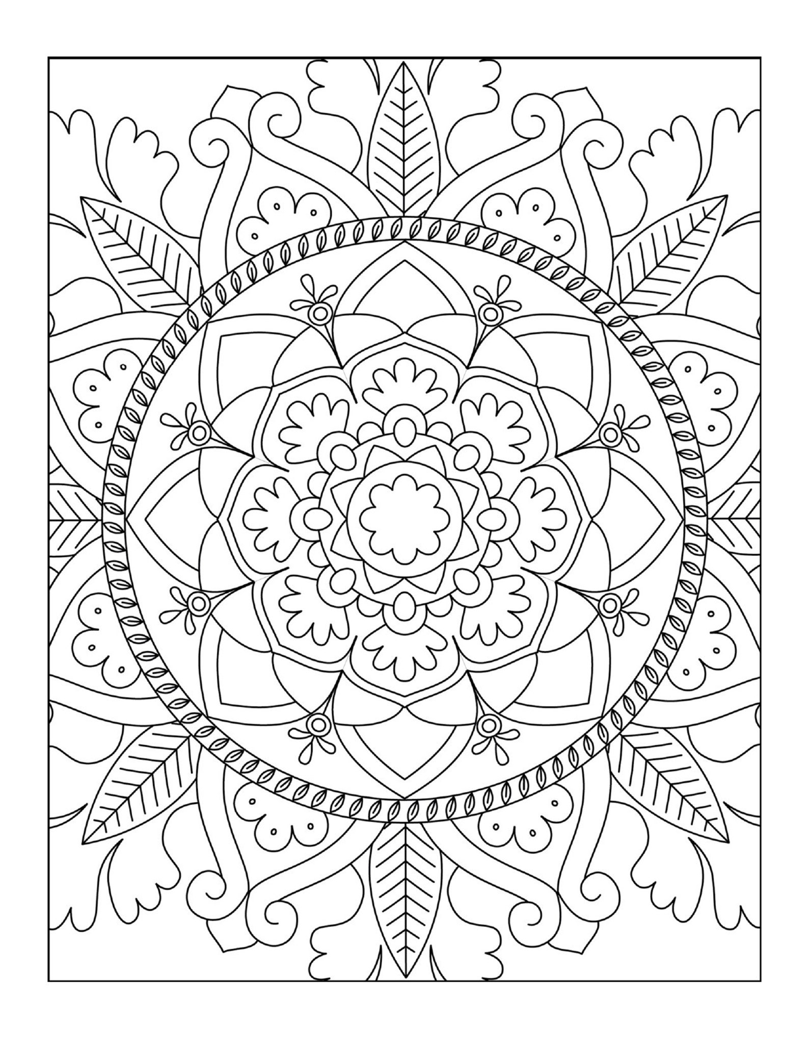 125 Mandala Coloring Pages - Etsy