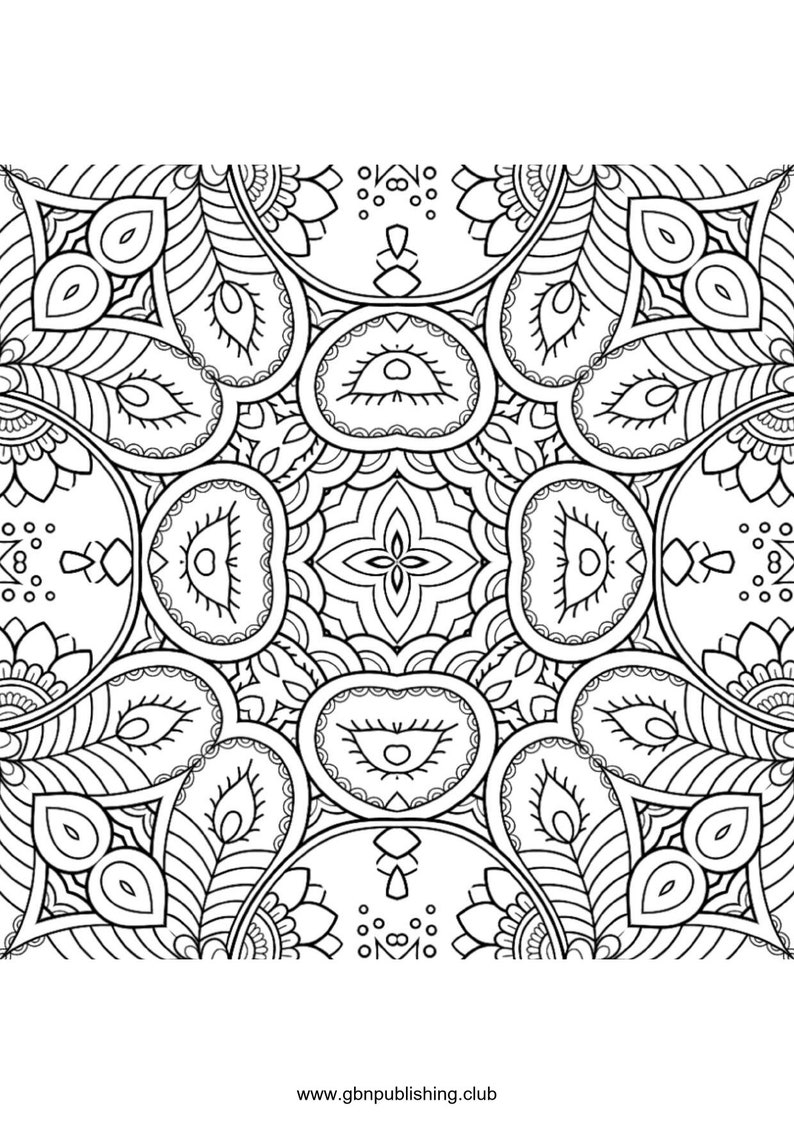 25 Printable Mandala Coloring Pages Bundle 1 - Etsy