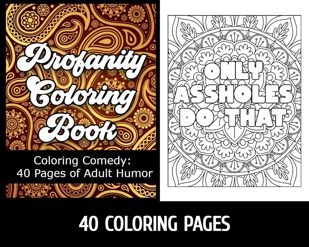 Funny Profanity Coloring Book for Adults by GBN Publishing Club Adult ...