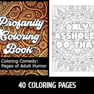 Funny Profanity Coloring Book for Adults by GBN Publishing Club Adult ...