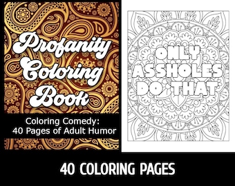 My Profanity Coloring Book by GBN Publishing Club Adult Coloring Book ...